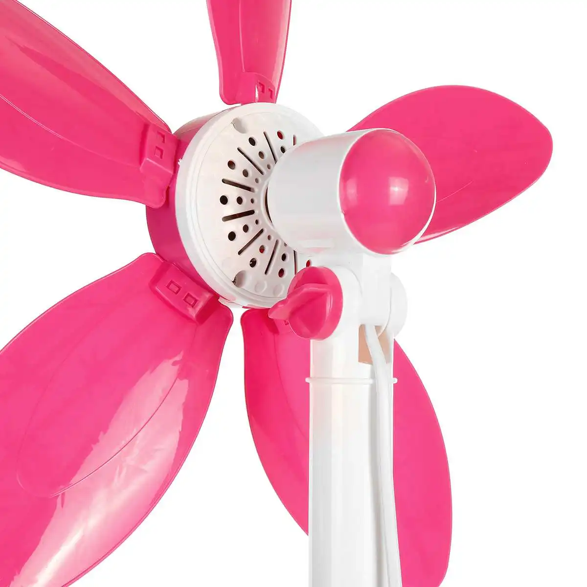 Adjustable Telescopic Tripod Floor Fan Red Five-leaf Plane Diameter ...