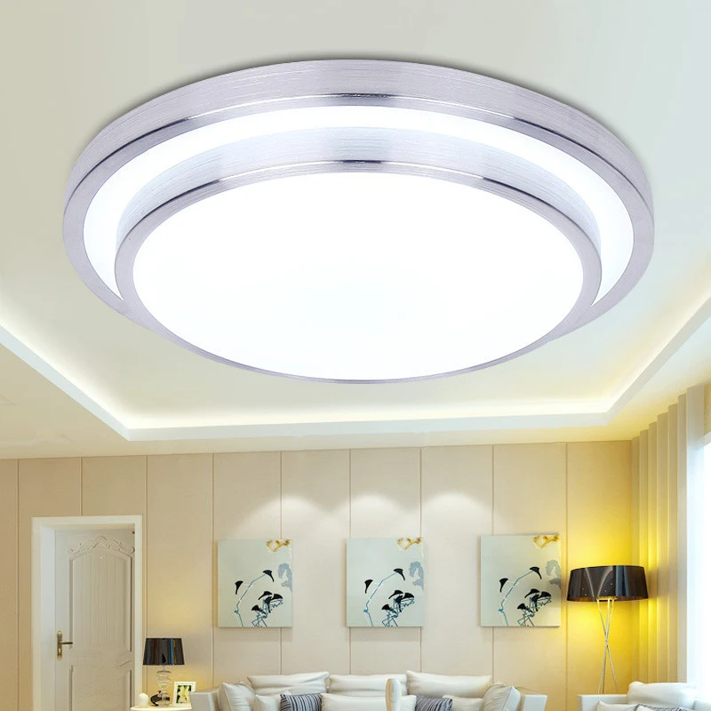 Modern LED Ceiling Lamps for Living Room Iron 12W/18W/24W/36W 110V/220V ...