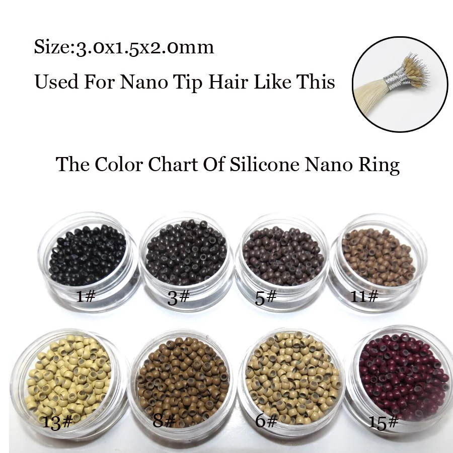 500Units-Nano-Ring-With-Silicone-8-Color-Options-Nano-Ring-Tool ...