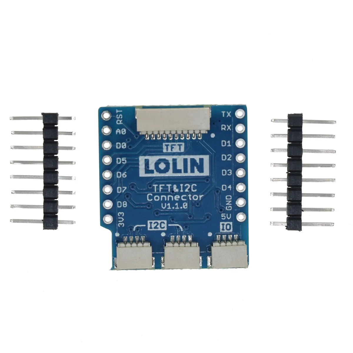 TFT I2C Connector Shield V1.1.0 for LOLIN (WEMOS) D1 mini 1x TFT, 2x ...