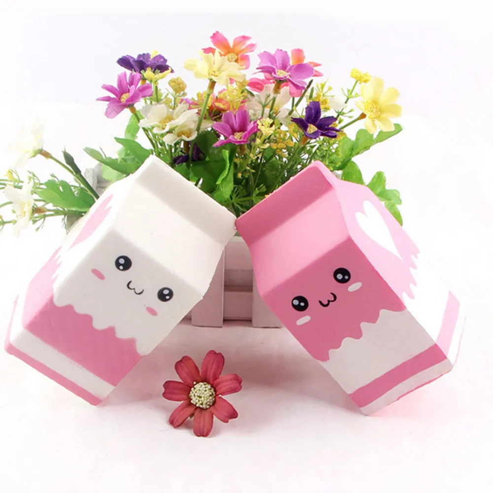 1pc wholesale squishy squeeze cute milk box slow rising squishy Phone ...
