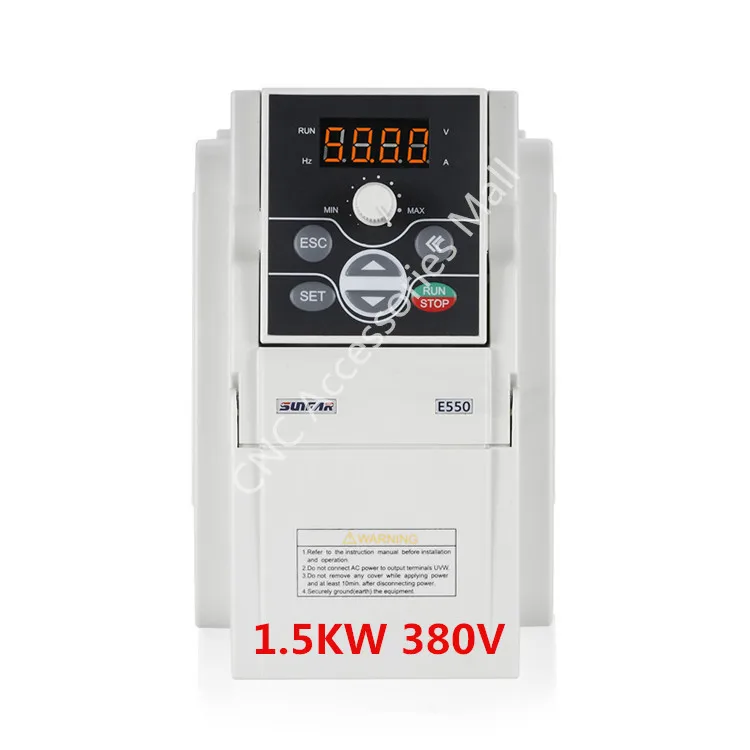 SUNFAR inversor de frecuencia E550 4T0015B VFD, 1,5 kW, E550, 1000HZ, con interfaz RS485 ...