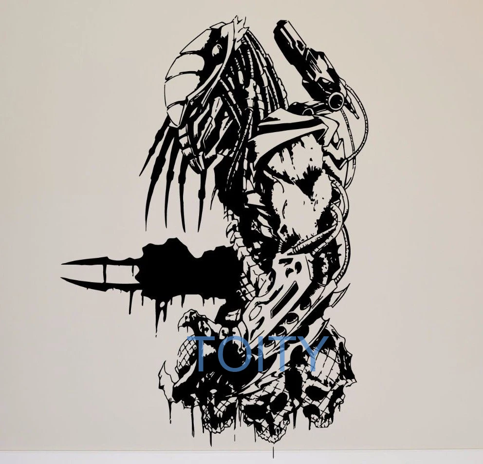 Aliexpress.com : Buy Movie Predator Wall Sticker Retro Action Film ...