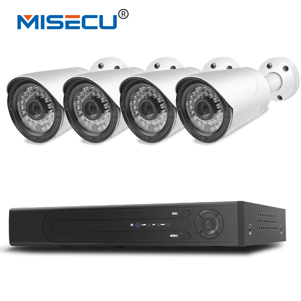 MISECU H.265/H.264 48V 8 Channel POE IEE802.3af 4.0MP 4K Surveillance ...