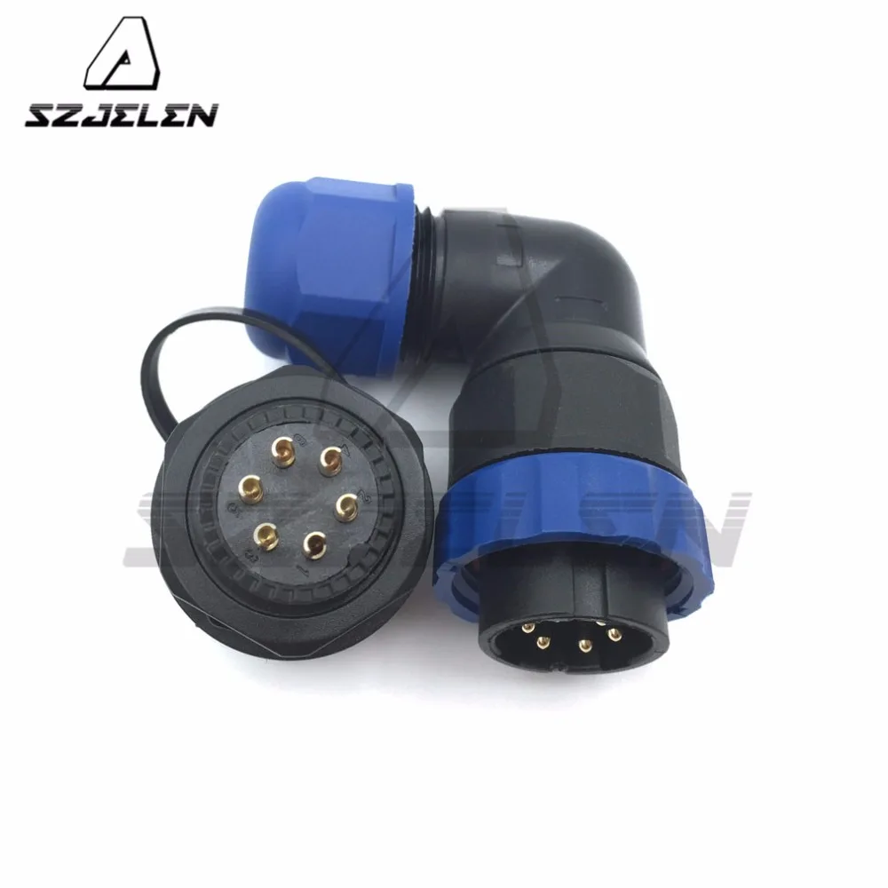 Sd20tp-zm , 6 Pin Waterproof Connector, Power Wire Cable Connectors ...