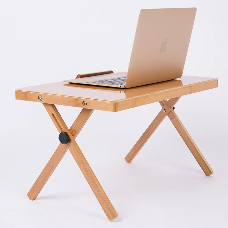 Nan Bamboo Computer Desk Folding Laptop Bed Dormitory Lazy Simple ...