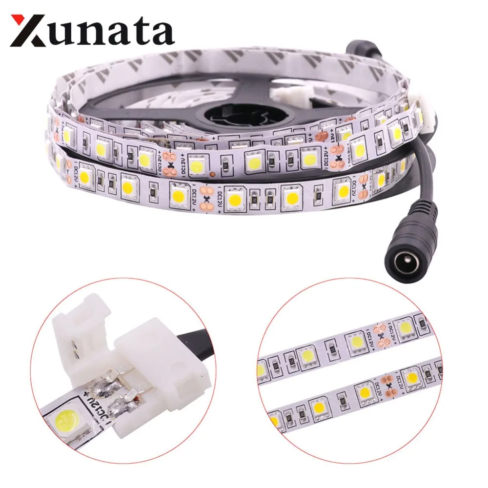 Super Bright 5054 Flexible Led Strip Light Tape Luces DC 12V 60 Leds/m ...