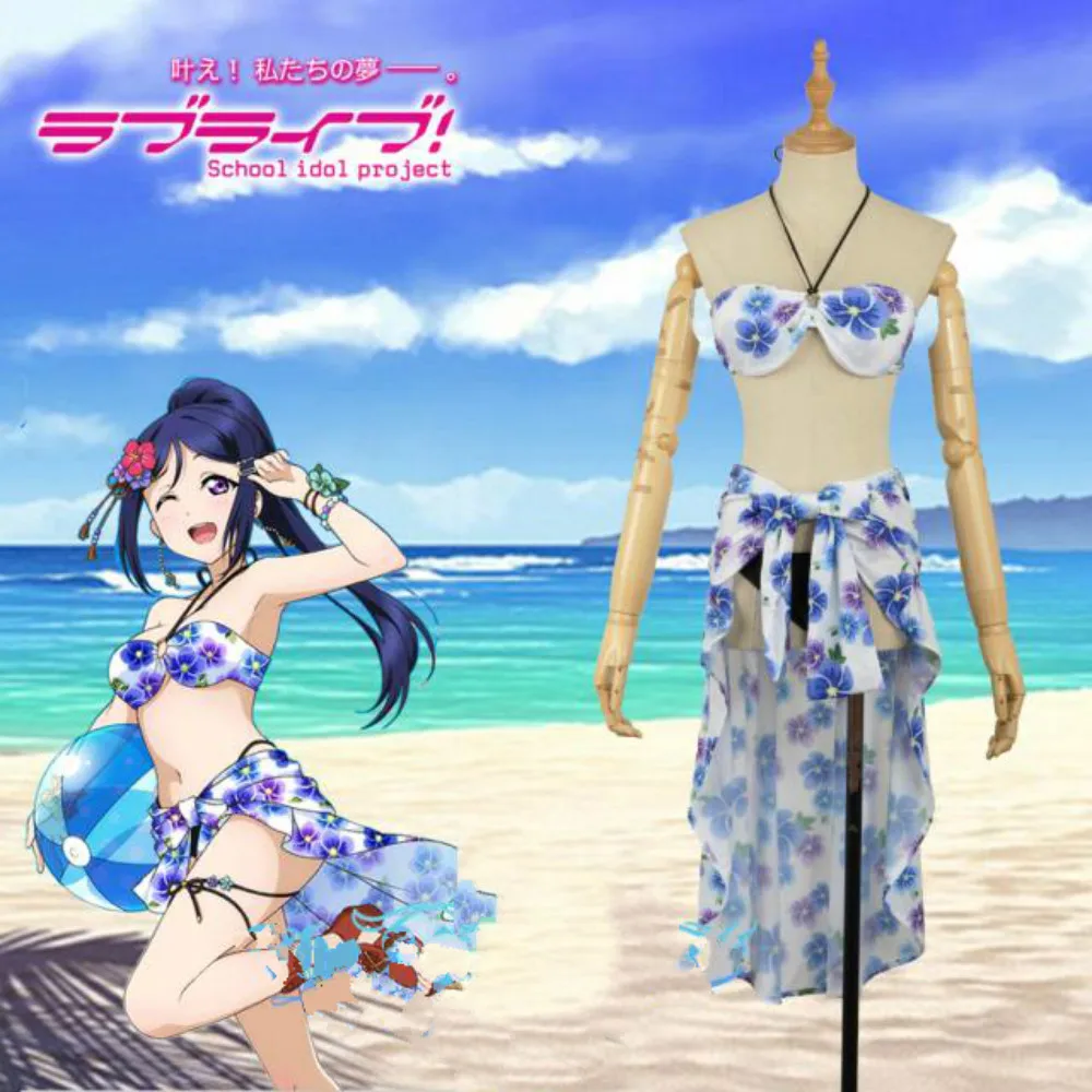 Cos love live! 수영복 biquini bikini hanayo 코스프레 풀 세트 lovelive! 선샤인!! Kanan matsuuracan 수영 이동|love ...