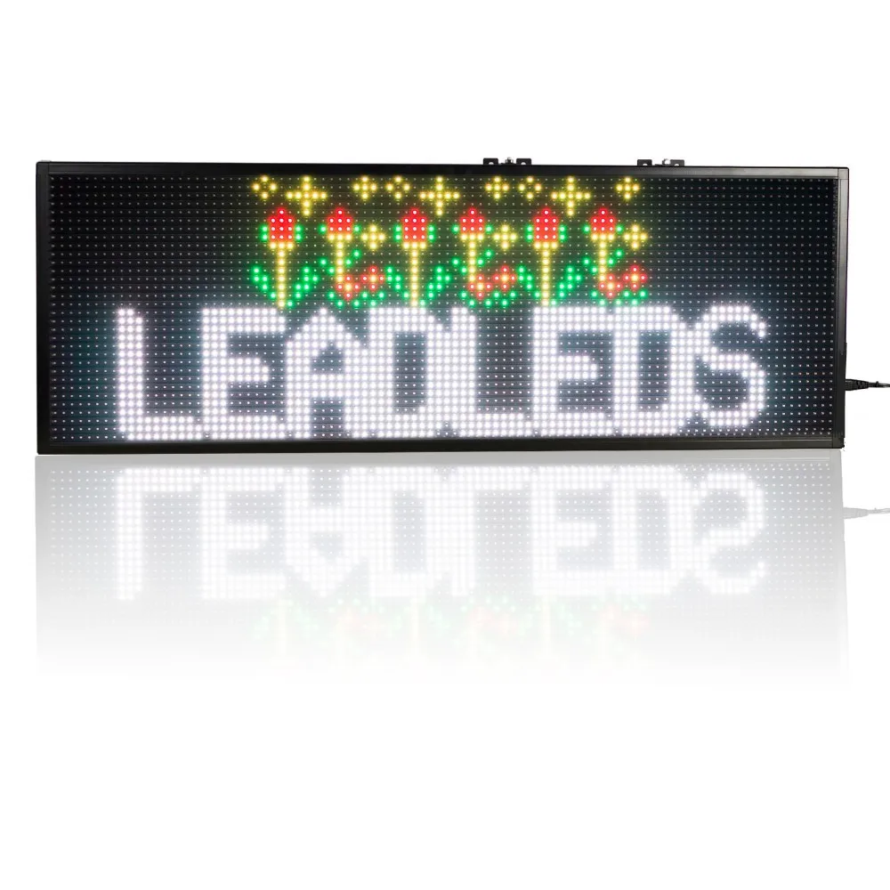 30 X11insh Rgb Smd Full Color Usb Programmable Led Sign 1-4 Lines ...
