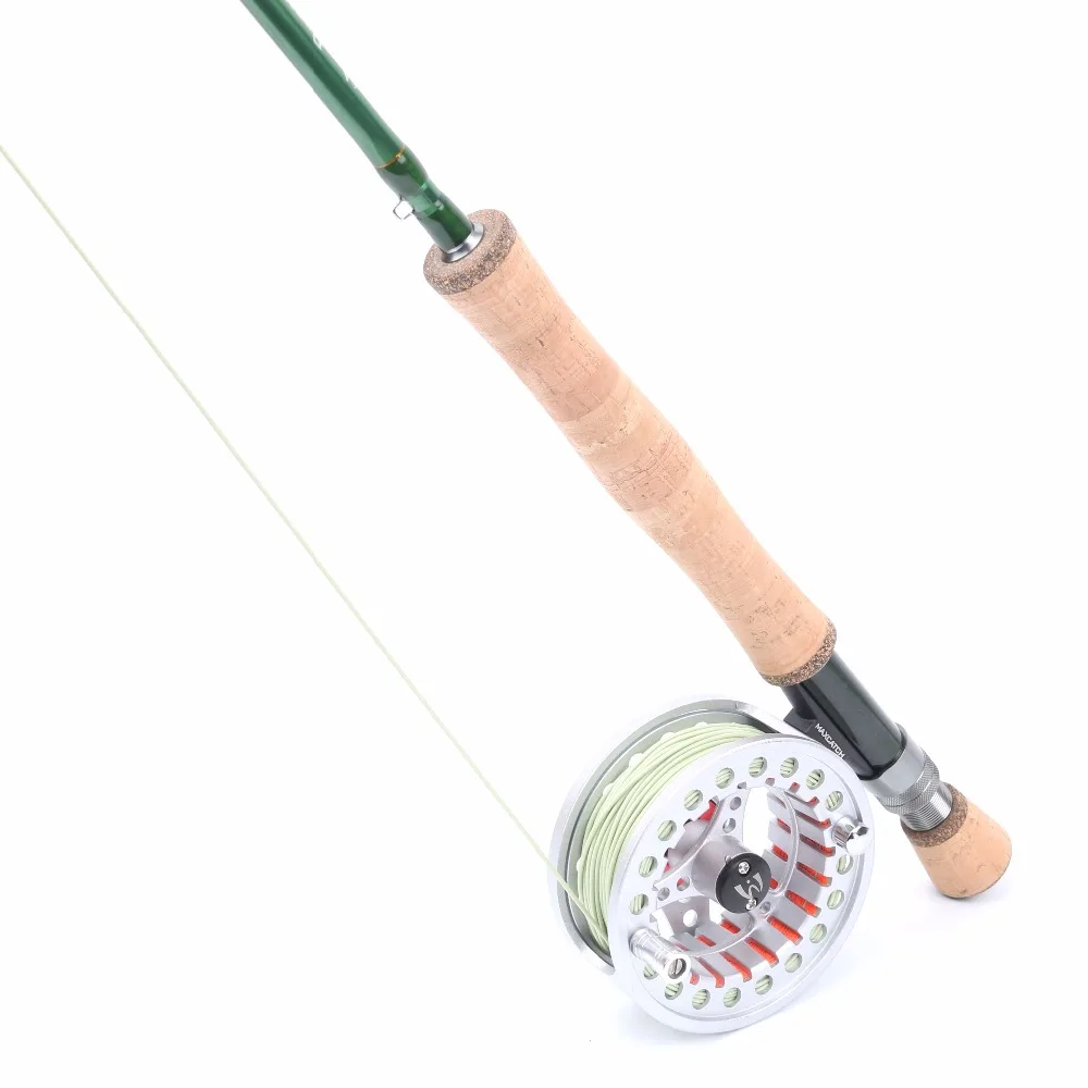 ECO 7/8WT Fly Reel Pre-spooled with Floating Fly Line Backing Line Leader