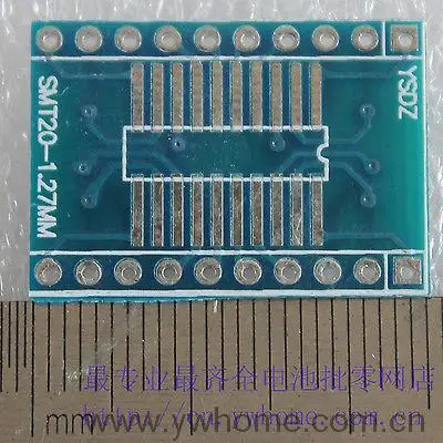 2 X SOP SOIC 20 to DIP 20 pin Adapter PCB SMD Convert|2 pin 2|2 pin ...