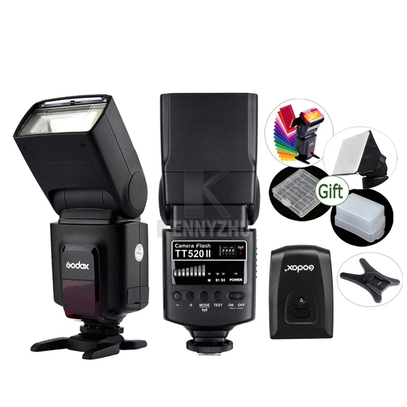 GODOX TT520 II + RT Wireless Transmitter Trigger Flash Light Speedlite ...