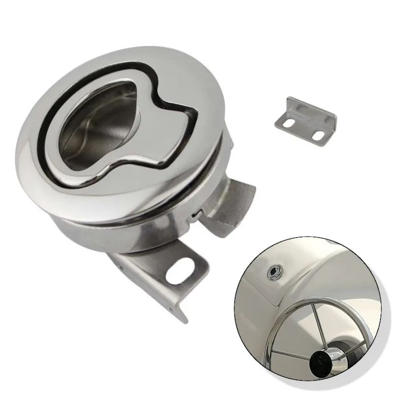 Stainless Steel Flush Boat Marine Latch Flush Pull Latches Slam Lift ...