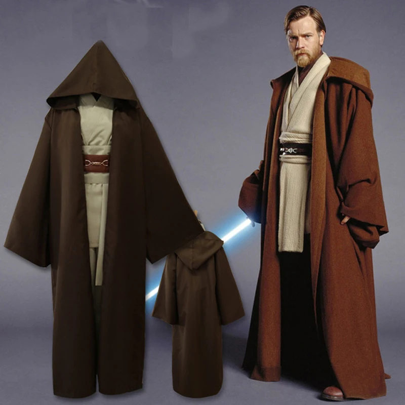 Star Wars Jedi Knight Cloak anime cosplay adult halloween Carnival ...