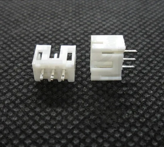 White 100PC/S 2mm 1x3 Pin Straight 3 pin Connector leads Header 3P IDC ...