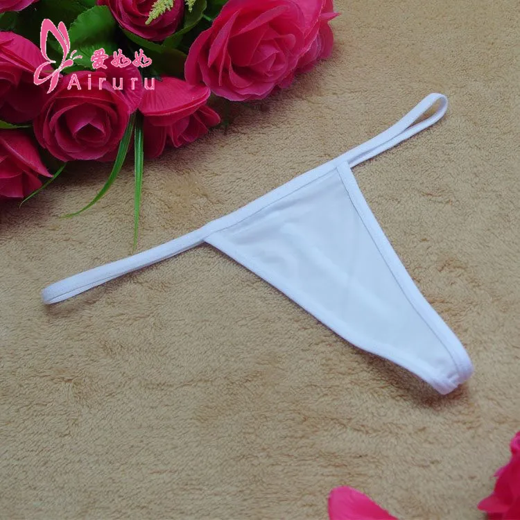 Womans Sexy Thongs T Back Low Waist Mini Micro Triangle Bikini G Strings Panties Briefs Exotic