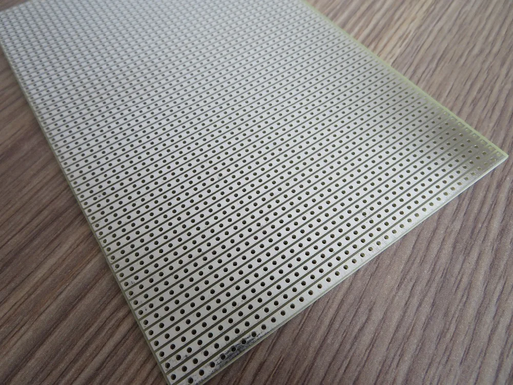 2 pcs/lot Single Side FR4 Fiberglass 10x15cm Stripboard Veroboard vero ...