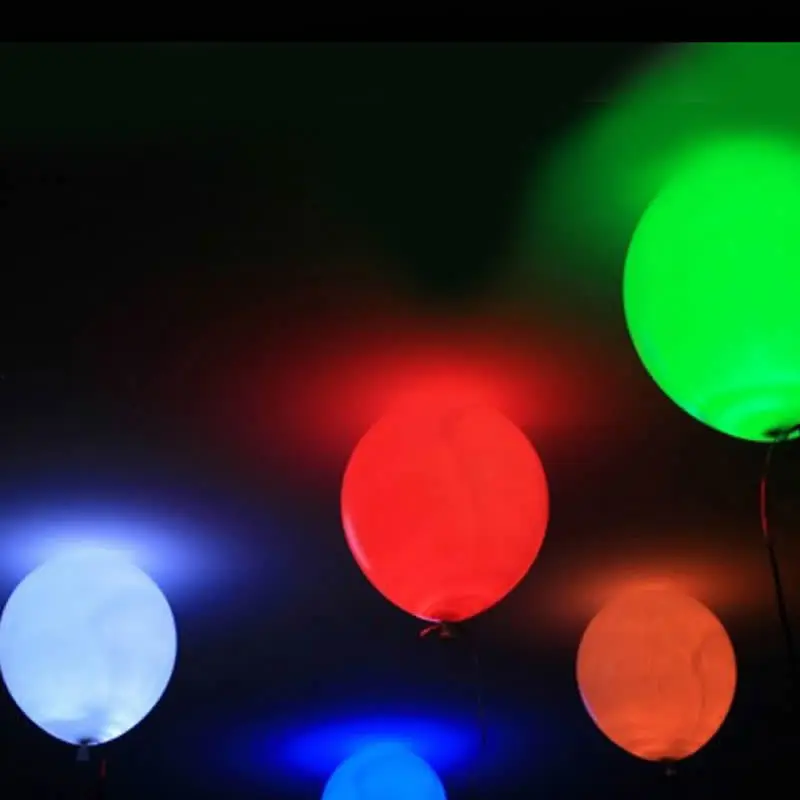 50pcs Led Flash Balloons Air LED Balloon inflatable balls for holidays ...