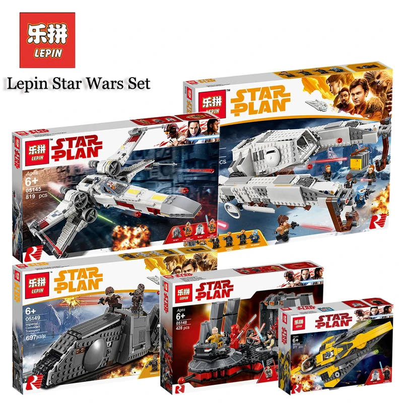Lepin Star Wars Sets 05004 05029 05145 05144 05147 05148 05151 X Wing ...
