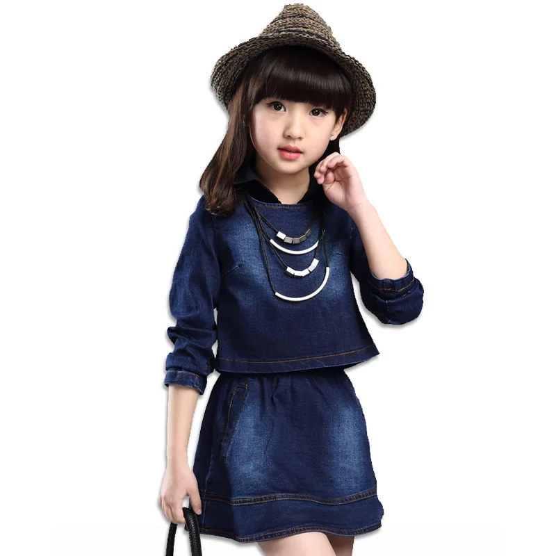 Fashion Autumn Girl Clothing Sets Denim Outfits Girls Clothes Sets ...