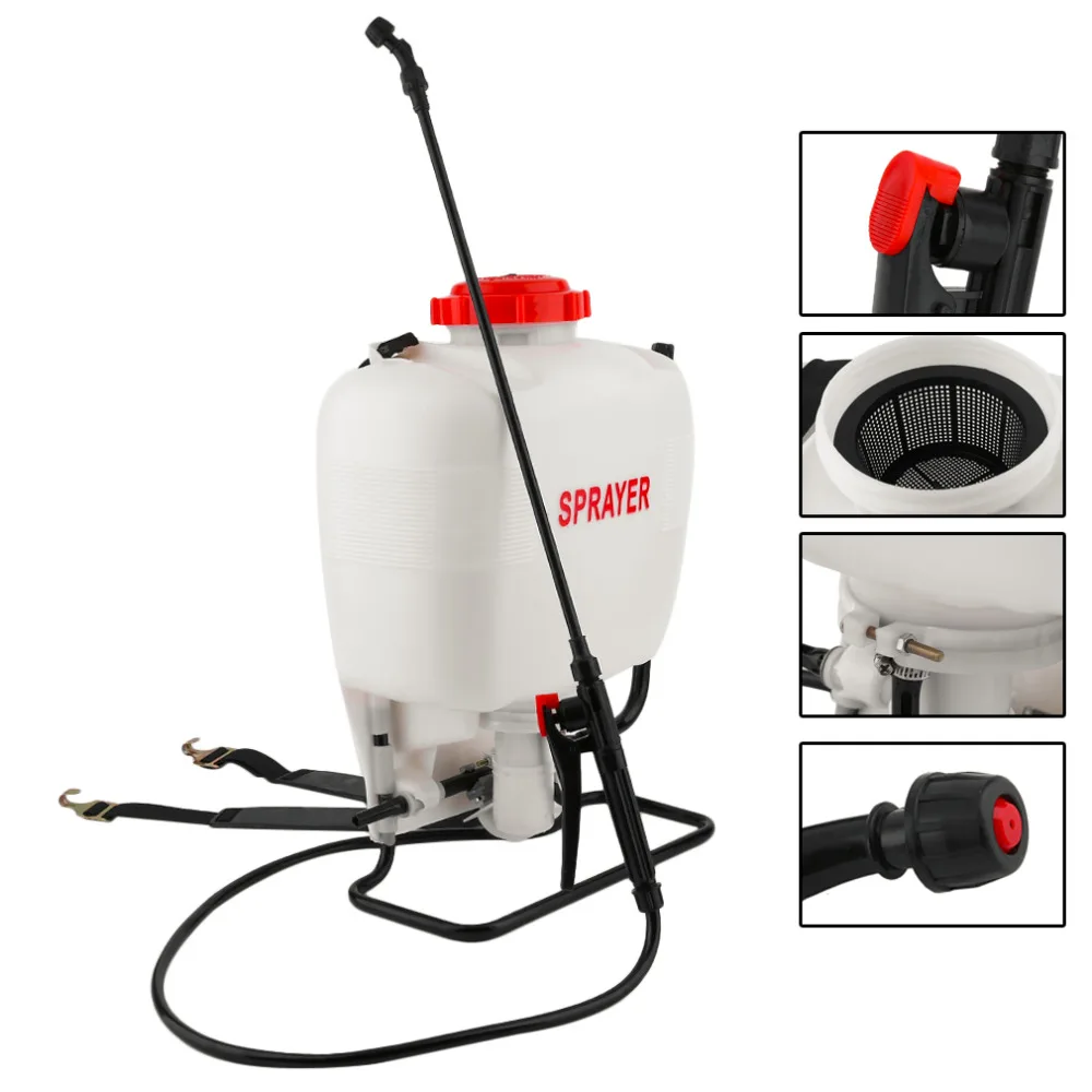 15L Pesticides Tank Sprayer Agricultural Chemicals Spray Assembly White ...