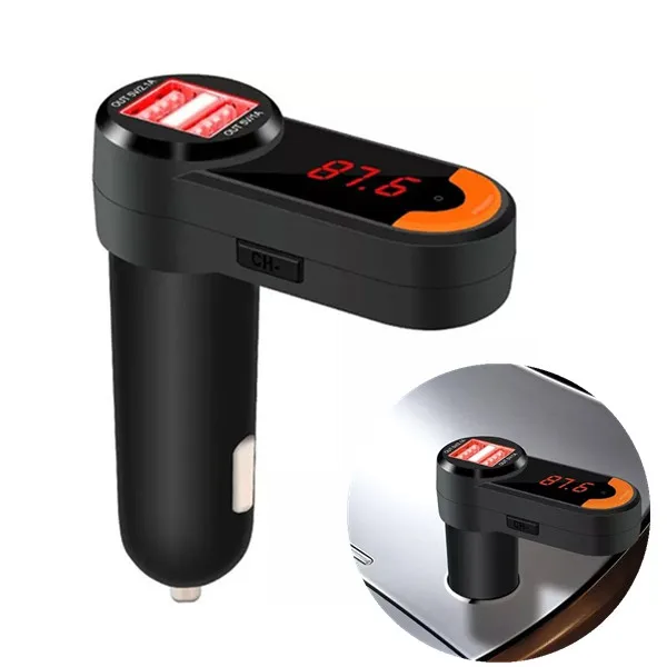 Multifuncional Kit de coche Bluetooth transmisor FM reproductor de MP3 ...