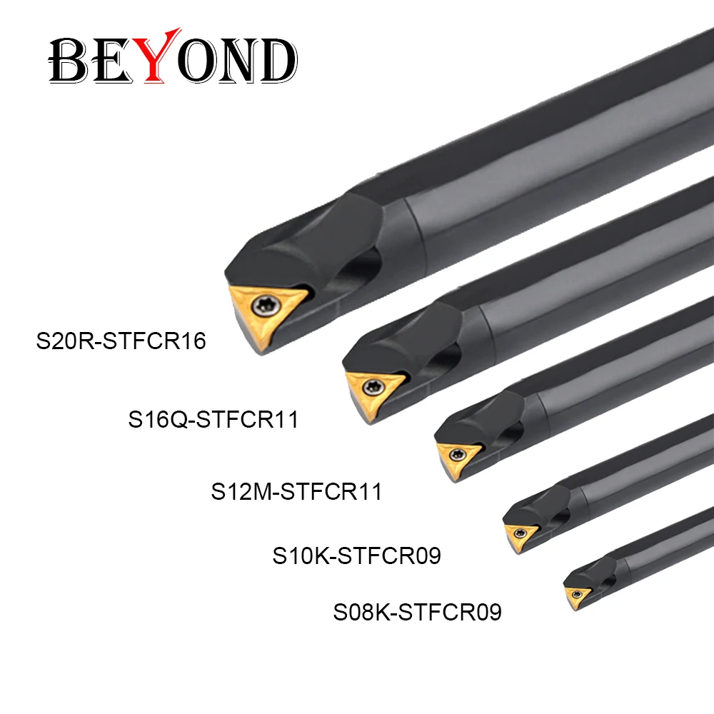 Oyyu 5pcs/lot Stfcr Lathe Turning Tool Holder Boring Bar Insert For Semi-finishing S08k/s10k ...