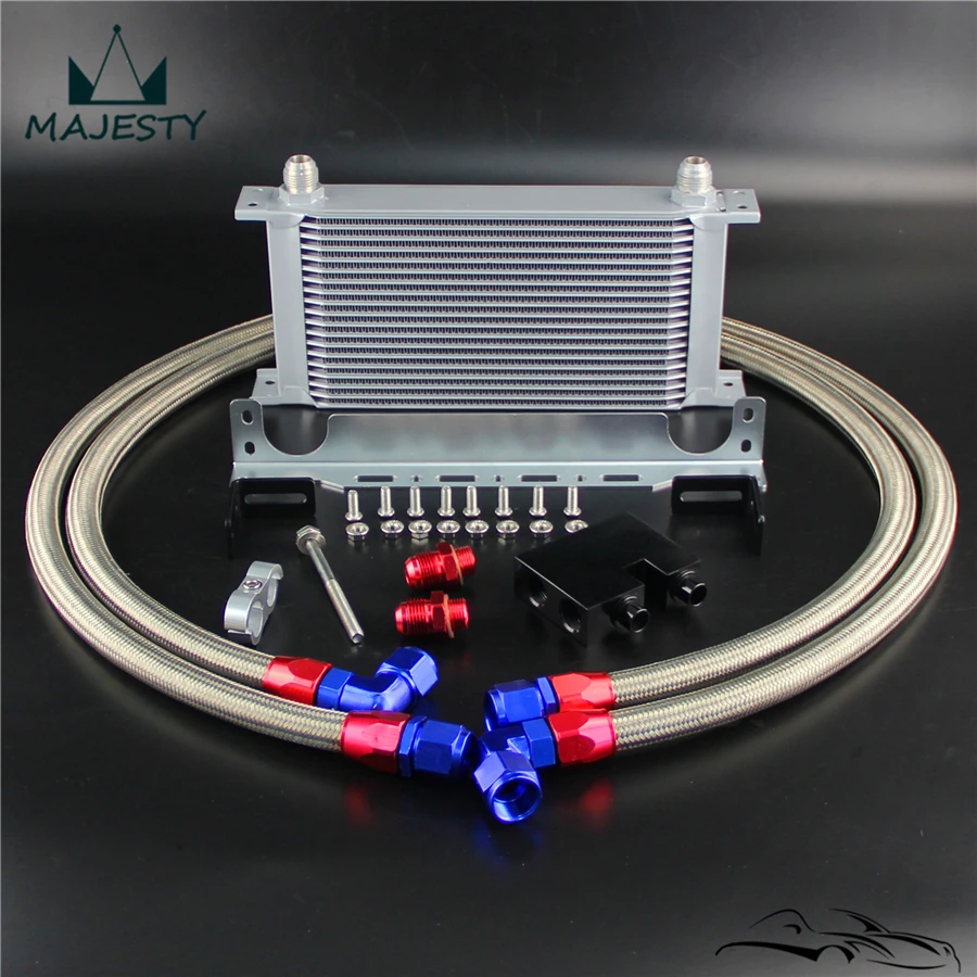 19 rows OIL COOLER KIT Fits For BMW N54 135 E82 335 E90 E92 E93 w ...