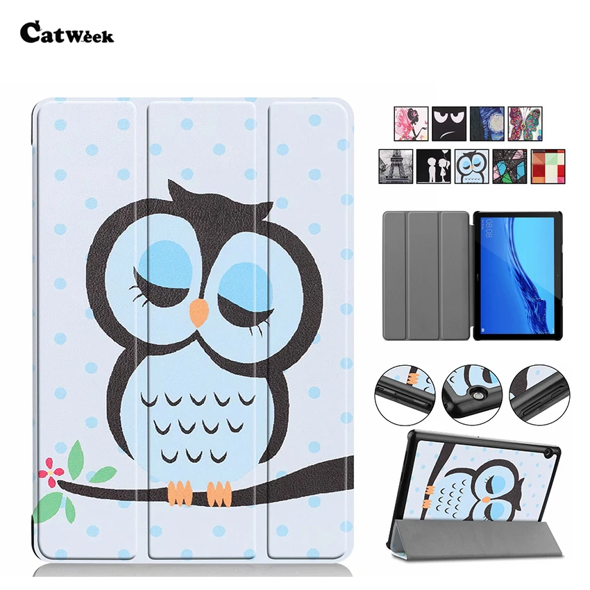 Case For Huawei T5 10 PU Leather Case Cover Slim Shockproof Protect ...