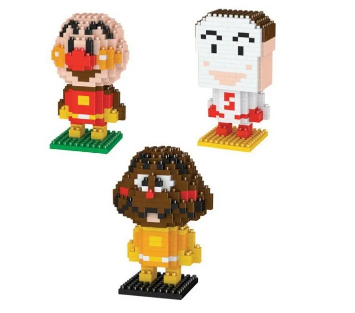 Diamond Building Blocks Cute 3D Cartoon Figure Anpanman Series Nano DIY ...