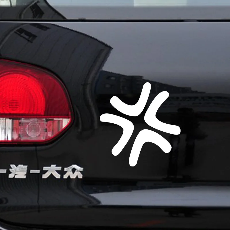 3 Pieces Personality Funny Angry Expression Sticker Car Rear Windshield ...