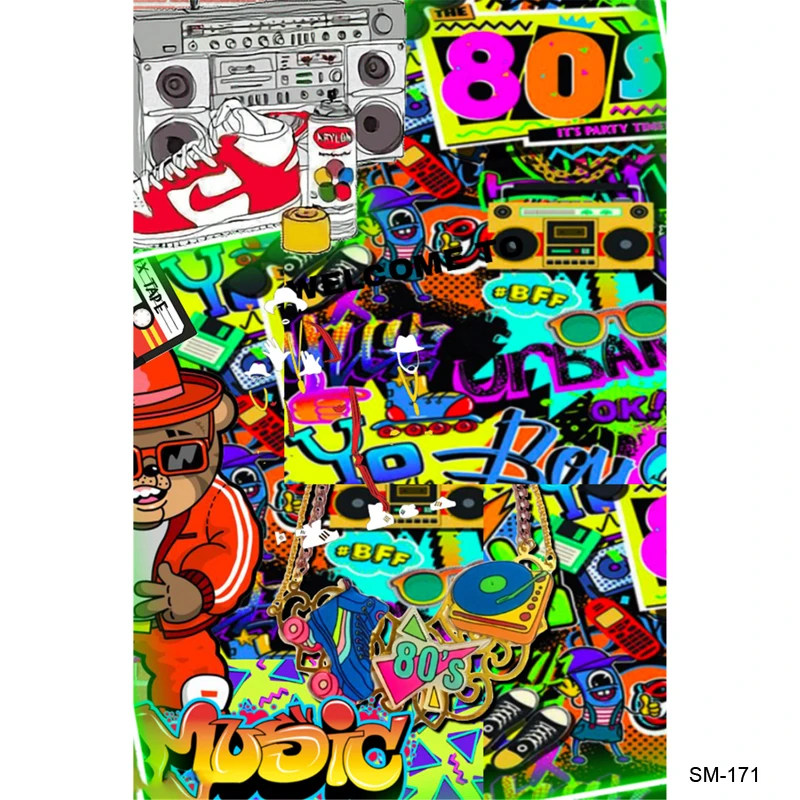 Boombox Graffiti Wallpaper