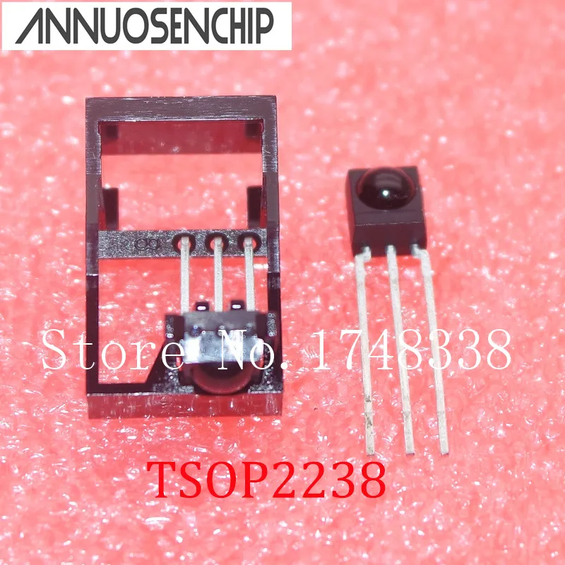 Receiver Module TSOP2238NN1 TSOP2238 V2238 4.5T0 5V 1.5MA 38KHZ 35M NEW ...