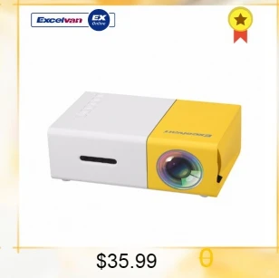 Купить Excelvan EHD09 мини светодиодный проектор 800x480 Пиксели 1200 ...