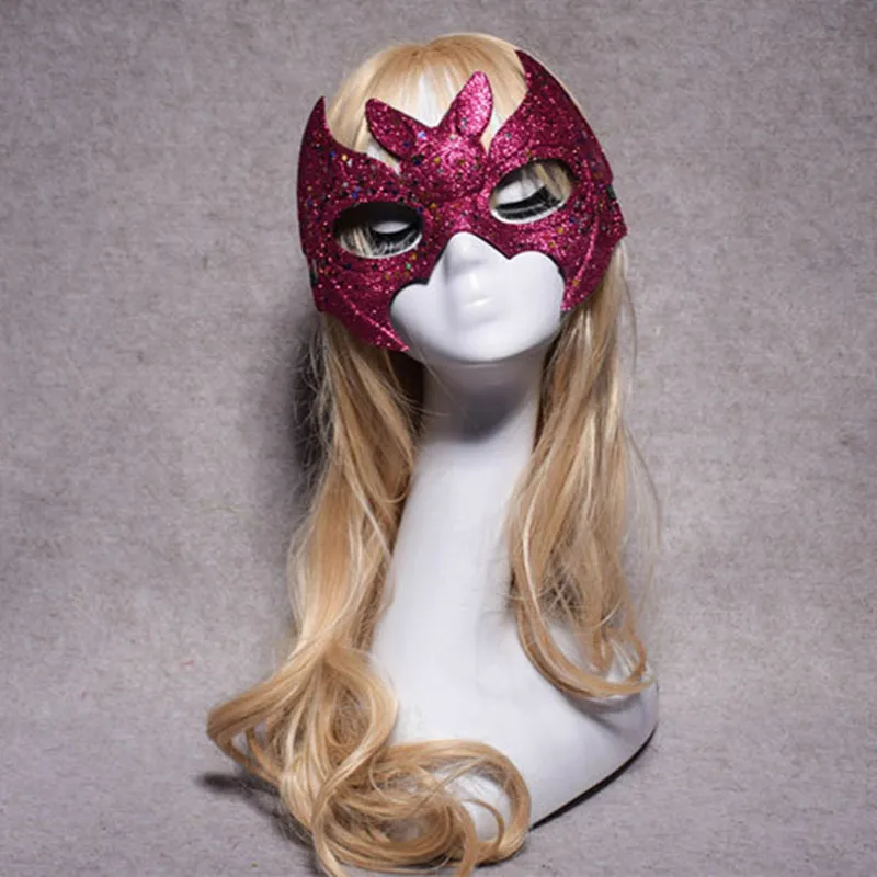 Halloween Half Face Batman Gil Party Mask Vampire Bat Multicolor Masks ...