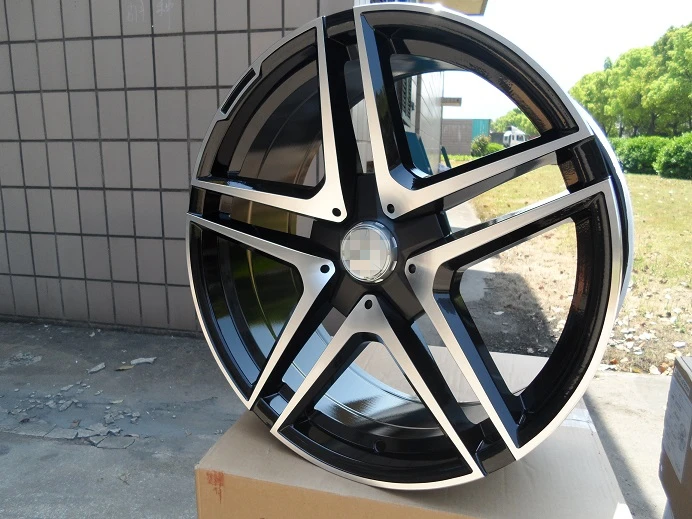 Free Shipping 20 inch 8.5/9.5j ET35 5x112 Black Machine Face IPW Alloy ...