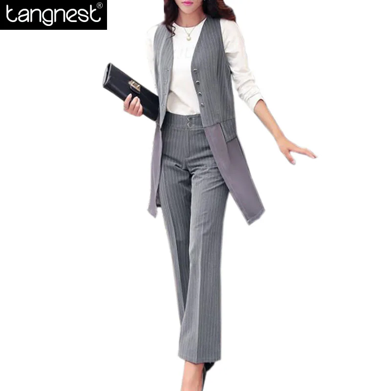 TANGNEST Moda Mulheres Ternos Set 2017 Senhora Do Escritório Blazers ...