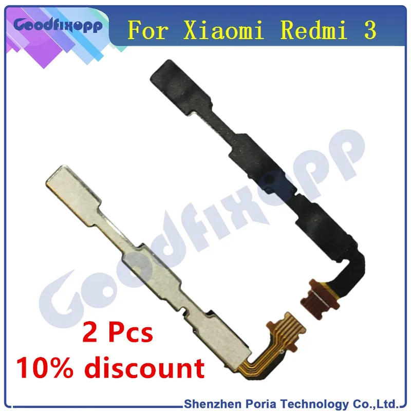 Original New For Xiaomi Redmi 3 Power on off Volume Button Up Down Key ...