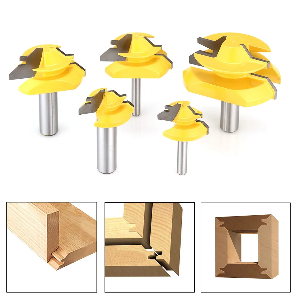 1/2 Inch 45 Degree Knives 1/4*2 Tenon Knife Milling Cut Finger Joint ...