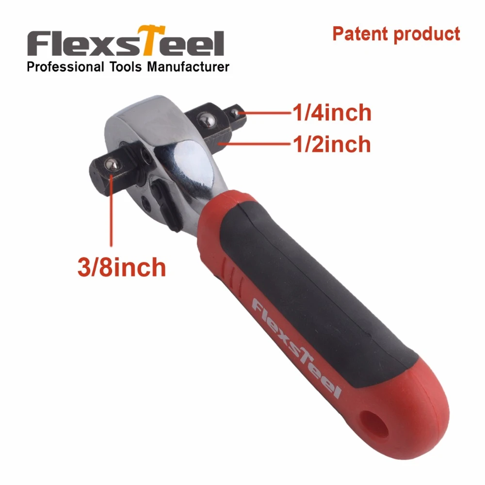 1pc Multi-function Ratchet Handle Wrench 3/8" ,1/2" And 1/4" ,1/4" And ...
