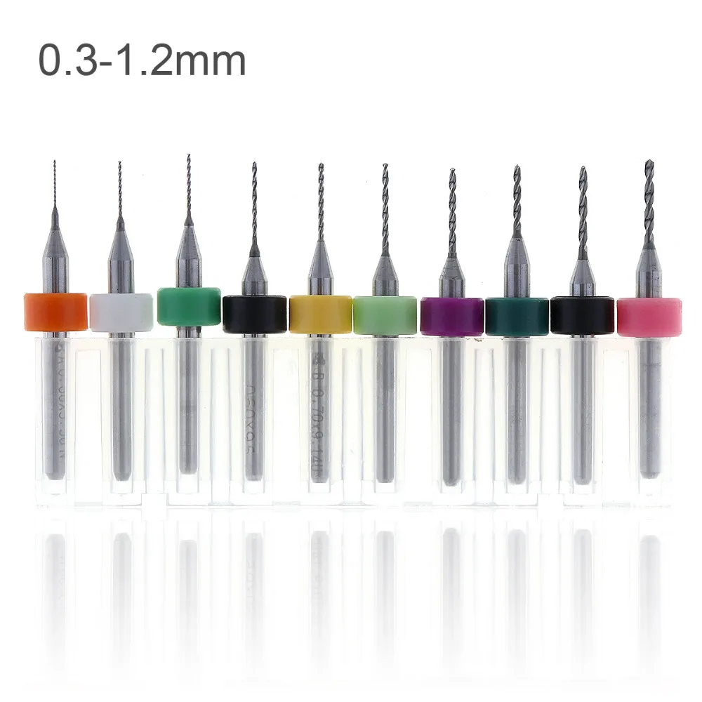10pcs/lot 0.3mm To 1.2mm Mini Pcb Tungsten Carbide Engraving Dremel ...
