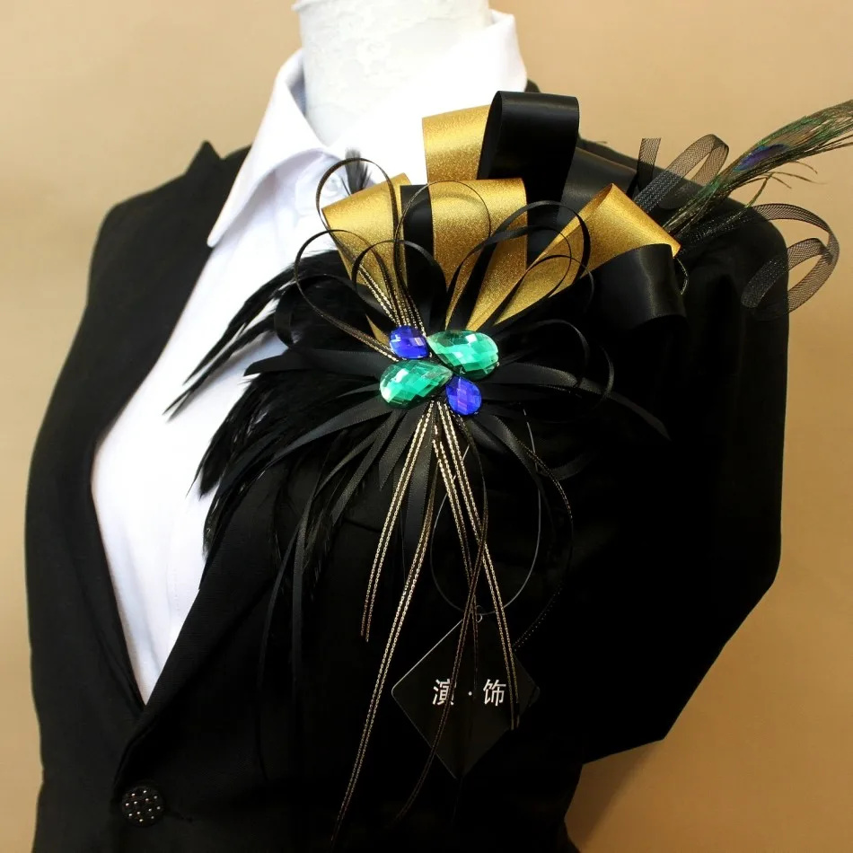 Broche de costume de mariage pour hommes, épingle à revers, Punk, ruban ...