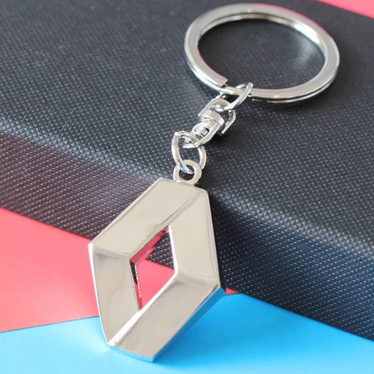 1Pc 3D Metal Car Key Ring for Renault Emblem Keychain Car Accessories ...