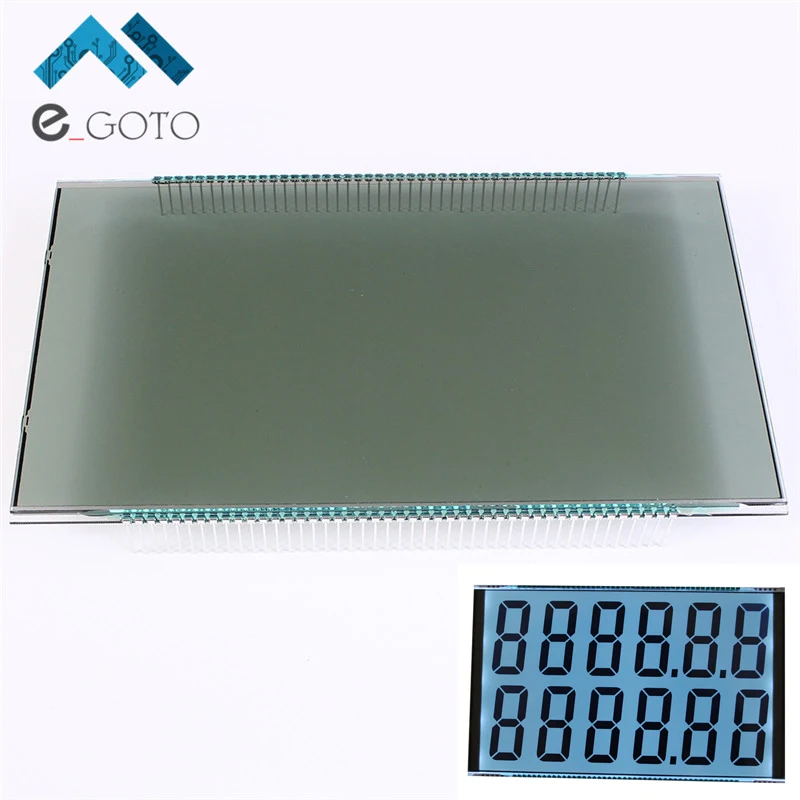 Gdc9188 Lcd Display Module Double Row 8-digit Lcd Sreen Metal Pin ...