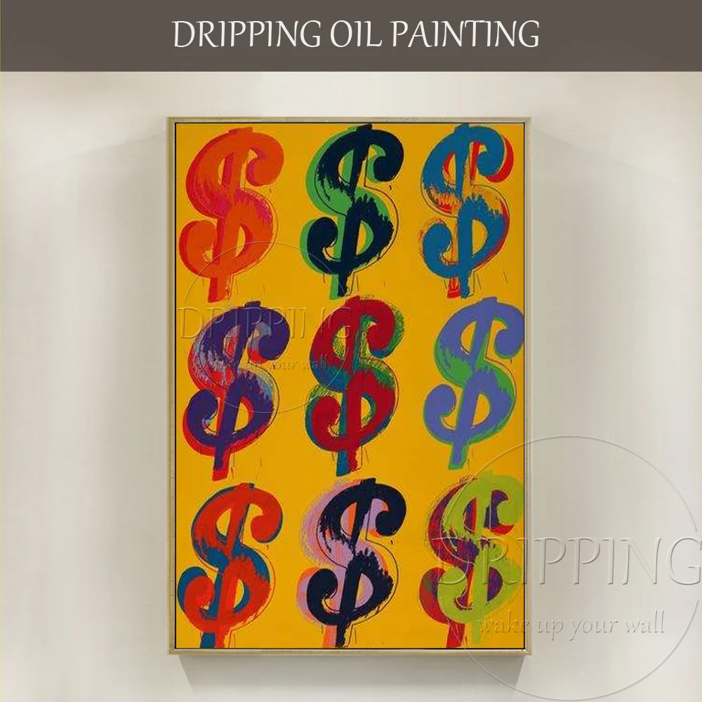 Artist-Pure-Hand-painted-High-Quality-US-Dollar-Oil-Painting-on-Canvas ...