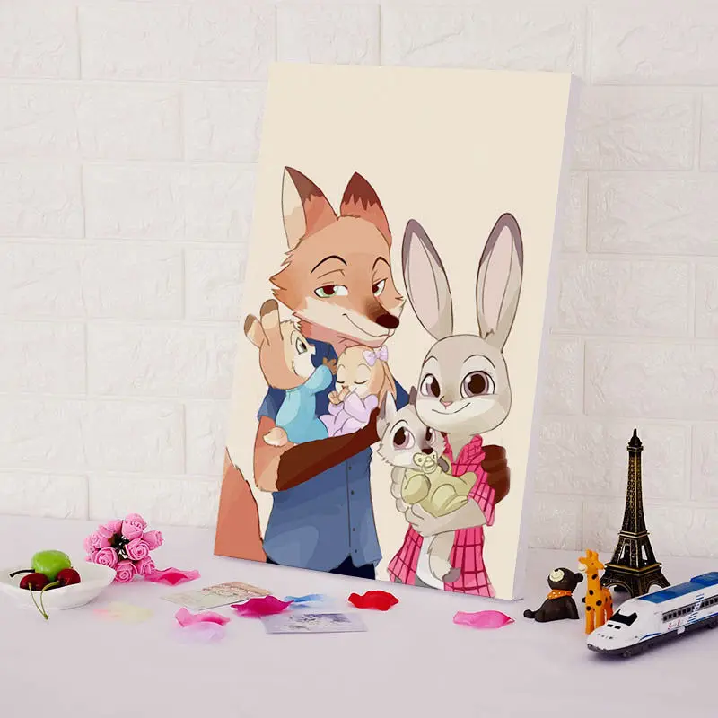 coloring by numbers Zootopia modular painting digital paint by numbers ...