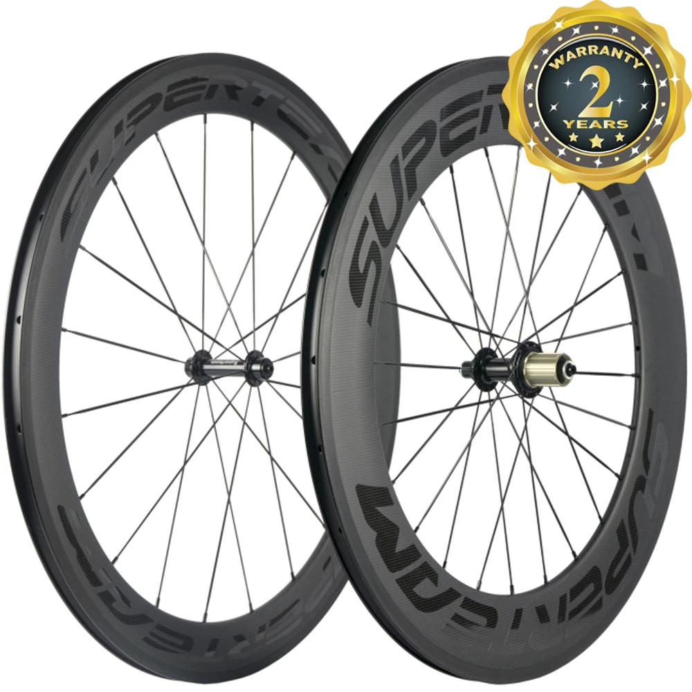 60/88mm Clincher Carbon Wheels Road Bicycle Wheel 3k Matte Cycling ...