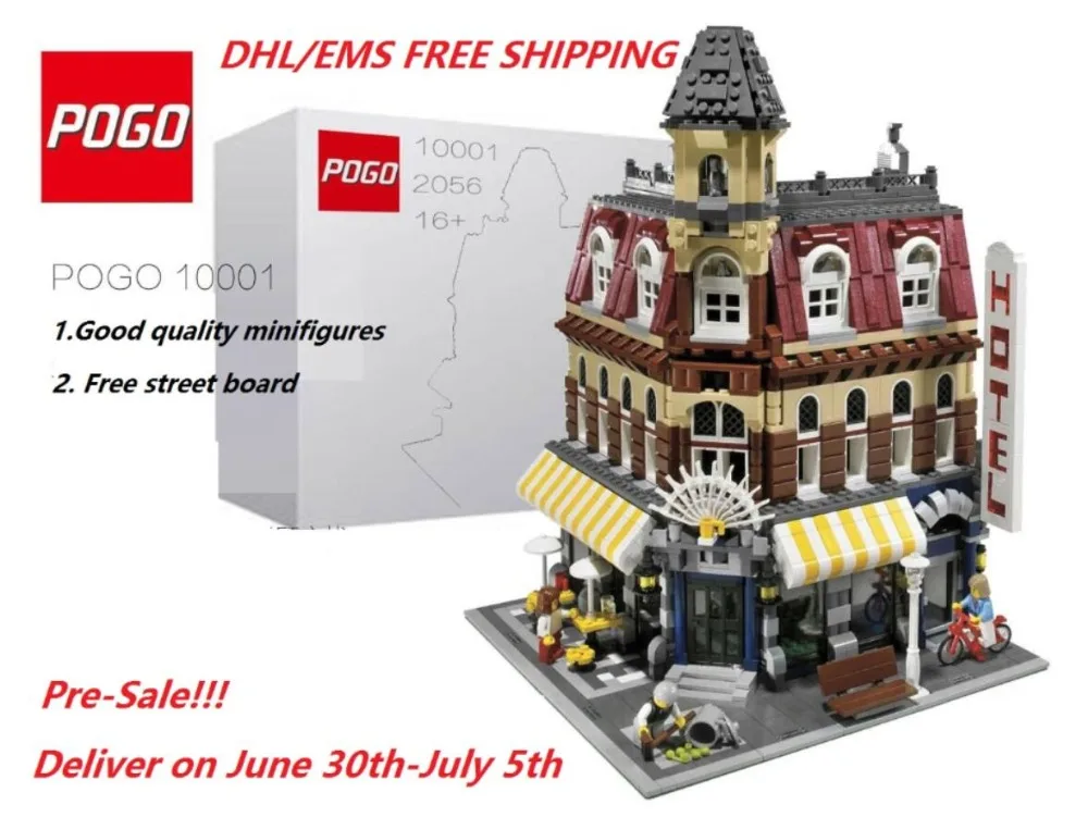 POGO 10001 Building Blocks Cafe Corner Creator Factory Modular Free ...
