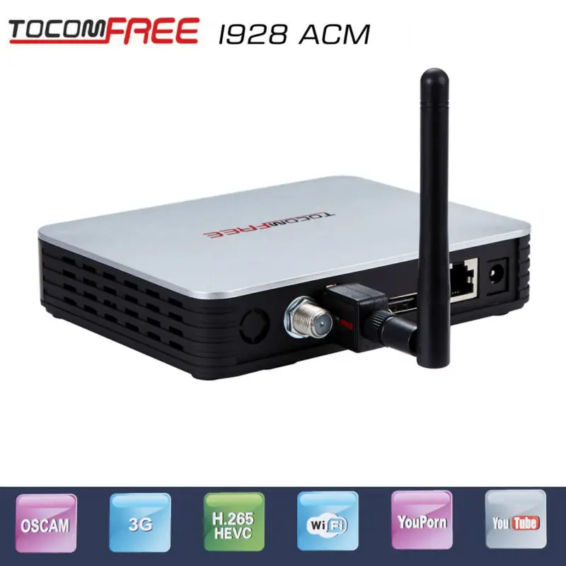Enhanced Full HD New Satellite Decoder Tocomfree i928ACM + 1 pcs Wifi ...