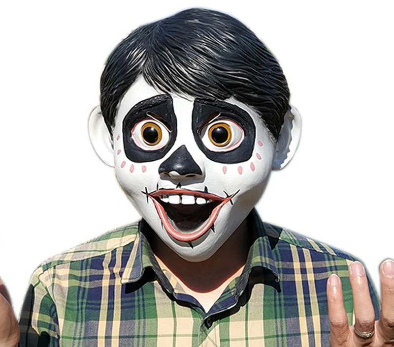 2017 Cartoon Movie Coco Miguel Rivera Cosplay Masks Latex Full Head Funny Helmets Props Party ...